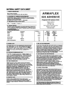 Armaflex 520 Adhesive | Atlantic Pilotage Authority